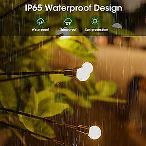 Qnoon Solar Firefly Lights for Outside Waterproof, Outdoor Solar Powered Garden Lights for Yard, Warm White Lights Sway by Wind for Backyard Yard, Fence, Garden Decor (White)