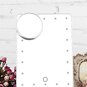 KOHARA 5X Magnification Round Makeup Mirror Folding Pocket Makeup Mirror Acne Pores Eye Makeup Mirror Magnification Compact Mirror