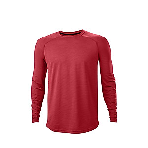 EvoShield Men's Standard Pro Team Training Long Sleeve, Scarlet, Small