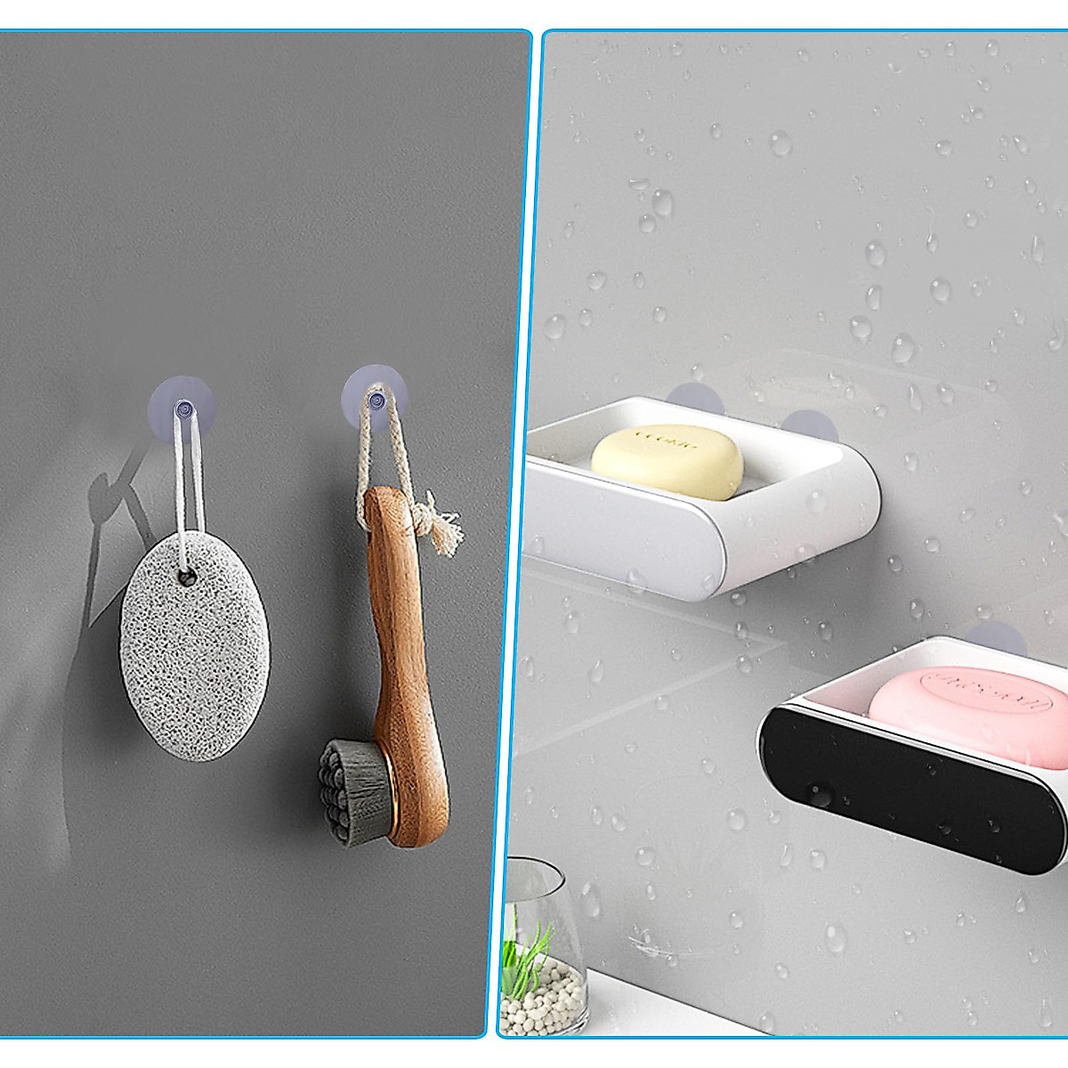 Suction Cups, 30 Pcs 20mm Clear PVC Plastic Mini Suction Cups for Glass Without Hooks, Small Anti Slip Suction Pads Round Glass Table Top Suckers for Home Kitchen Bathroom Window Mirror Glass Door