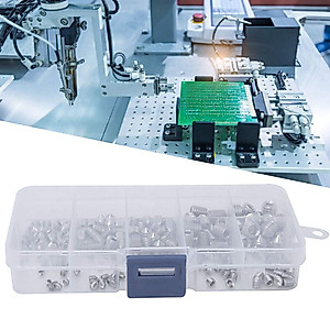 ViaGasaFamido Allen Head Socket Hex Grub Screw Cone Point Set Screw Metric 304 Stainless Steel Set Screws Bolts Assortment Kit M3 M4 M5 M6 M8 with Storage Box