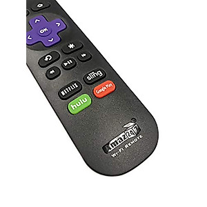 Amaz247 Point-Anywhere Wi-Fi Remote Pairing with Roku Stick, Stick+, Roku Premiere, Premiere+, Roku Ultra, Roku 2,3,4; Replace Roku Stick Remote RC80