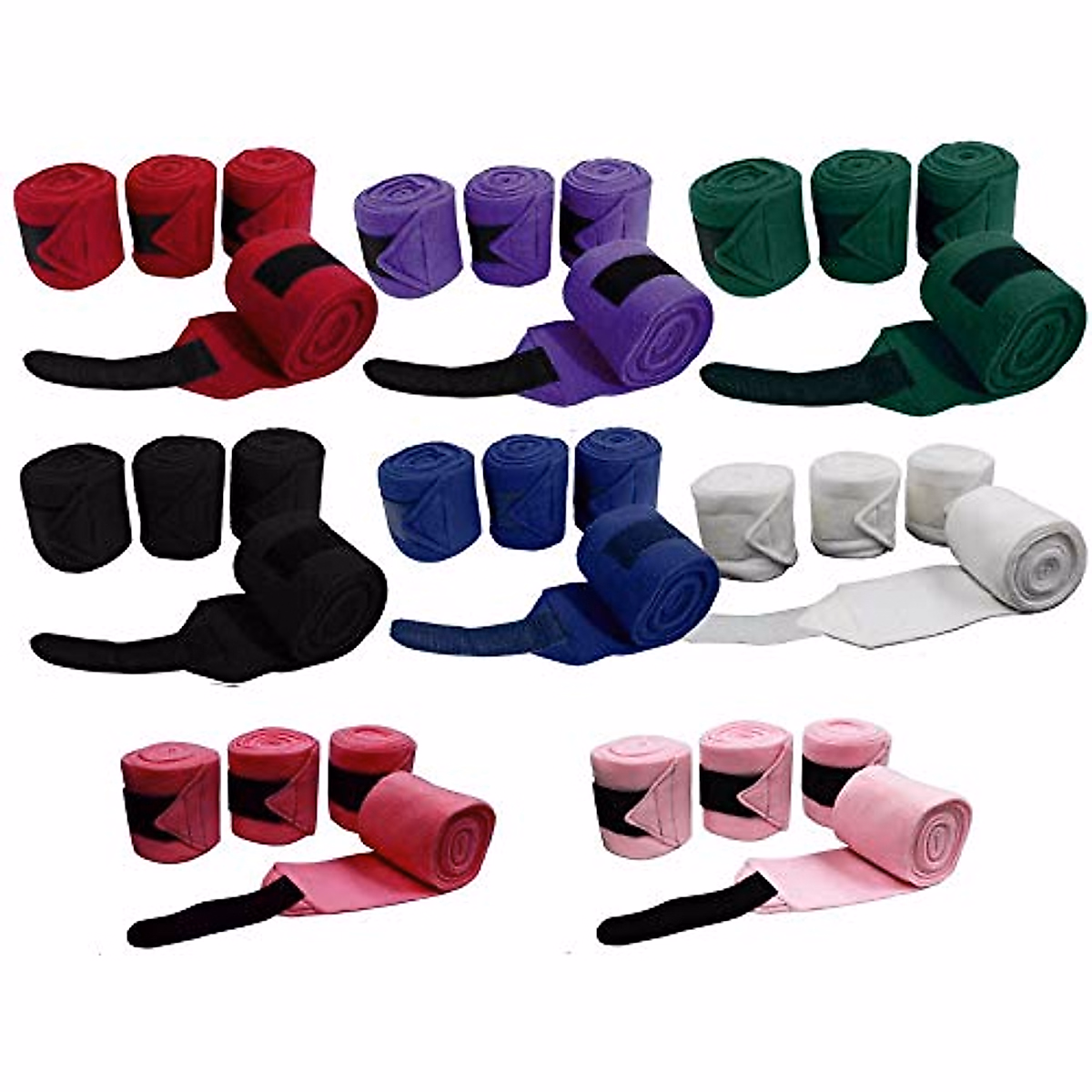 Derby Originals Horse Polo Wraps Set of 4 Select from 6 Colors