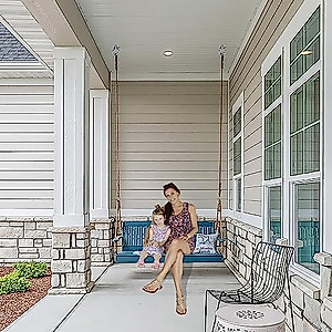 SELEWARE Heavy Duty Stainless Steel Swing Hangers with Bearings, 2-Pack - Quiet and Smooth Swivel Hooks for Porch, Patio, Playground - Indoor/Outdoor Swing Set Hardware, 1500LB Capacity