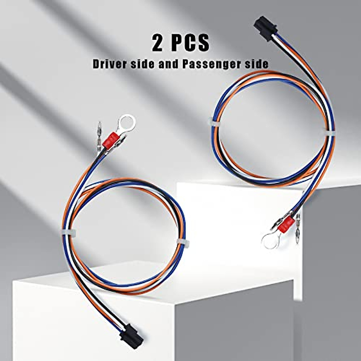 Tow Mirrors Wiring Harness Compatible with Chevrolet Chevy Silverado GMC Sierra 1500 2500 HD 2014-2018 Cargo Lights Running Lights Turn 2Pcs