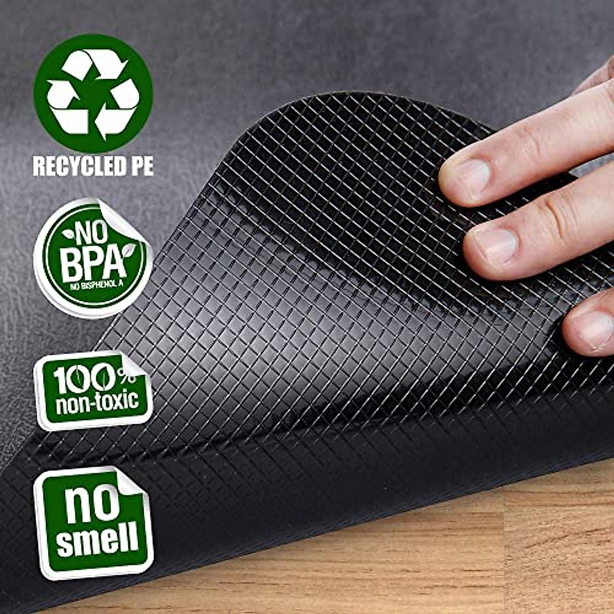 Office Chair Mat: Extra Large Computer Chair Mat for Hardwood Floors 53x45 Inches - Made of Polyethylene & EVA Materials - Non-Skid Chair Mat for Office or Home Use