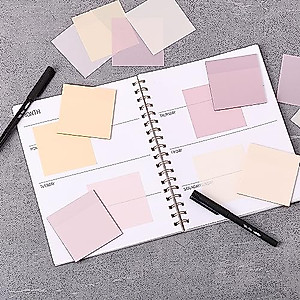 Mr. Pen- Transparent Sticky Notes, 3x3, 200 Sheets, Pastel Colors, See Through Sticky Notes, Sticky Notes Transparent, Translucent Sticky Notes, Clear Transparent Sticky Notes, Sticky Notes Clear