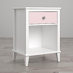 Little Seeds Monarch Hill Poppy Nightstand, White/Pink