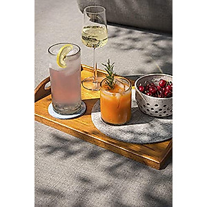 Graf Lantz Bierfilzl 100% Merino Wool Moisture Wicking, Absorbent Felt Coasters, Round, Multi-Color Set of 4, Flame