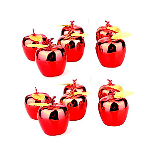 Amosfun 48pcs Mini Hanging Ornaments Xmas Tree Hanging Ornament Mini Hanging Apple Ornaments Red Decorations Wedding Tree Decor Mini Christmas Apples Fruit Decor Pendant Christmas Tree