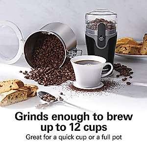 Hamilton Beach Electric Vegetable Chopper & Mini Food Processor, 3-Cup, 350 Watts & Fresh Grind Electric Coffee Grinder