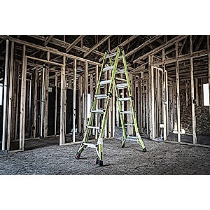 Little Giant Ladder Systems Dark Horse 2.0, M17, 17ft, Multi-Position Ladder, Fiberglass, Type 1A, 300 lbs Weight Rating, (16117-001)