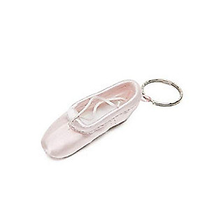WENDYWU Fashion Ballet Shoes Key Chain Ballrian Pointe Shoes Car Bag Chain for Girls and Womens (Pink)