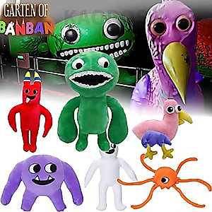 kaopos 6pcs Garten of banban Plush,Garten of banban Soft Stuffed Animal Plushies Toy for Kids Gift