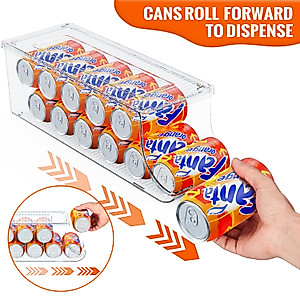 SCAVATA Skinny Can Organizer & Soda Can Organizer for Refrigerator