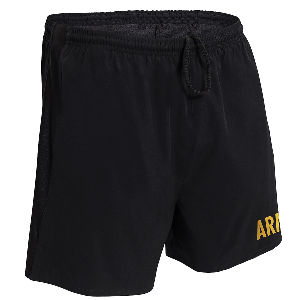 Rothco Army Physical Training Shorts, Black/Gold, S