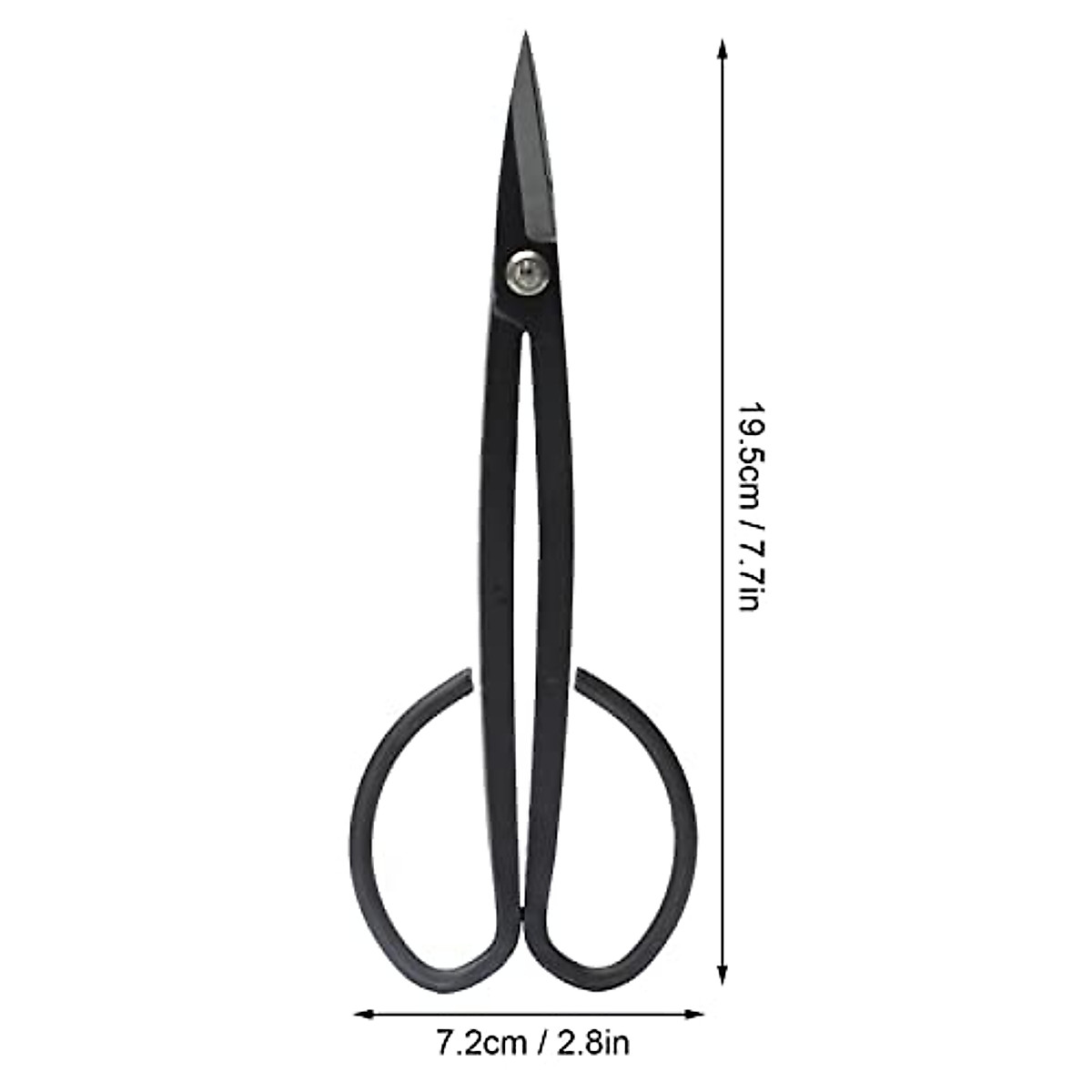 FBITE Garden Scissors, Bonsai Scissors Stainless Steel Rust Resistant High Hardness Garden Scissors for Garden Courtyard Lawn Plant Scissors