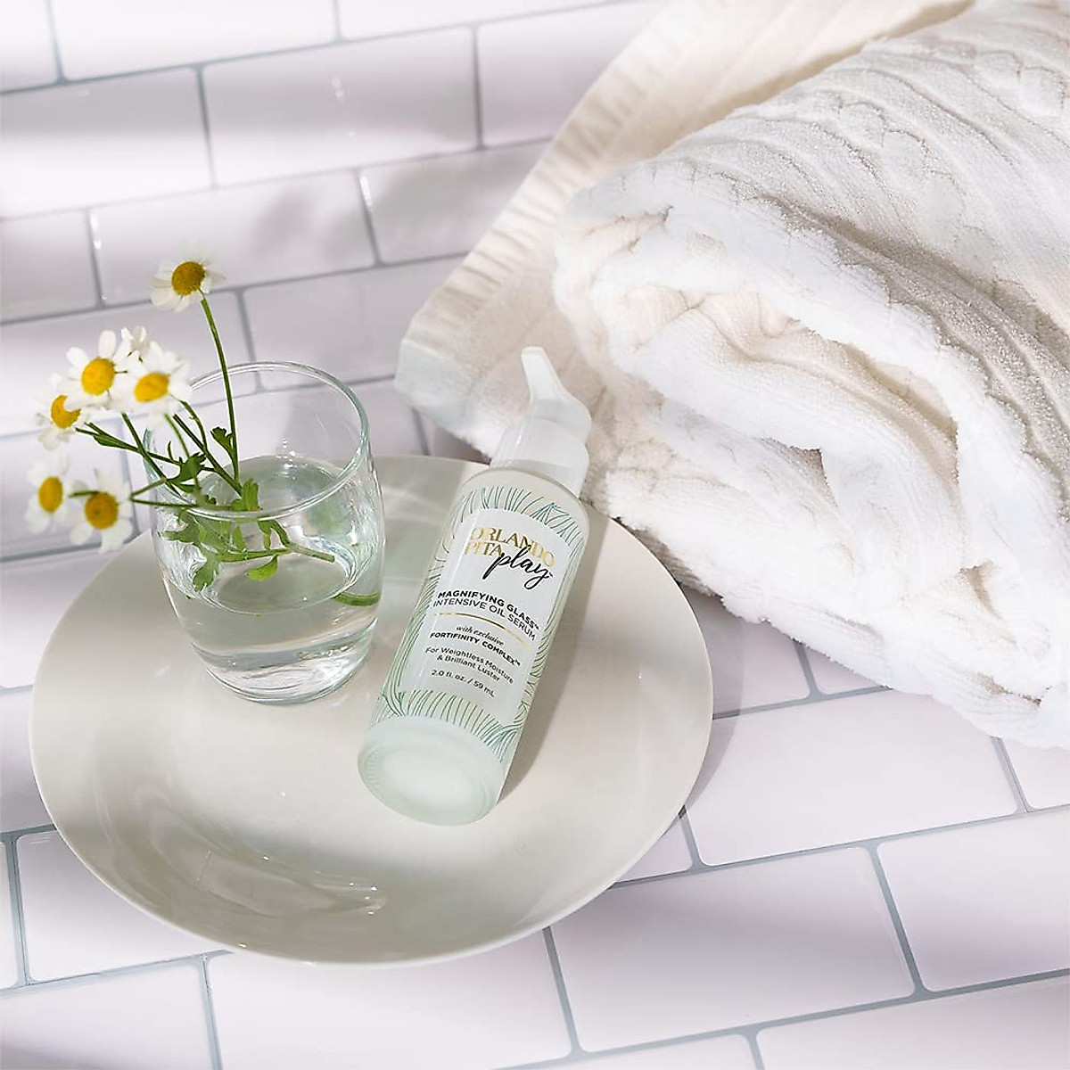 ORLANDO PITA PLAY Magnifying Glass Intensive Polish Serum, Exclusive Fortifinity Complex, For Weightless Moisture & Brilliant Luster, Nourishes Dry & Damaged Hair, 2.0 Fl Oz