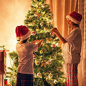 Aluan Christmas Lights Extendable Fairy String Lights 100 LED 33ft+10ft 8 Modes Waterproof Plug in Icicle Lights for Party Wedding Christmas Tree, Window Curtain Patio Decoration