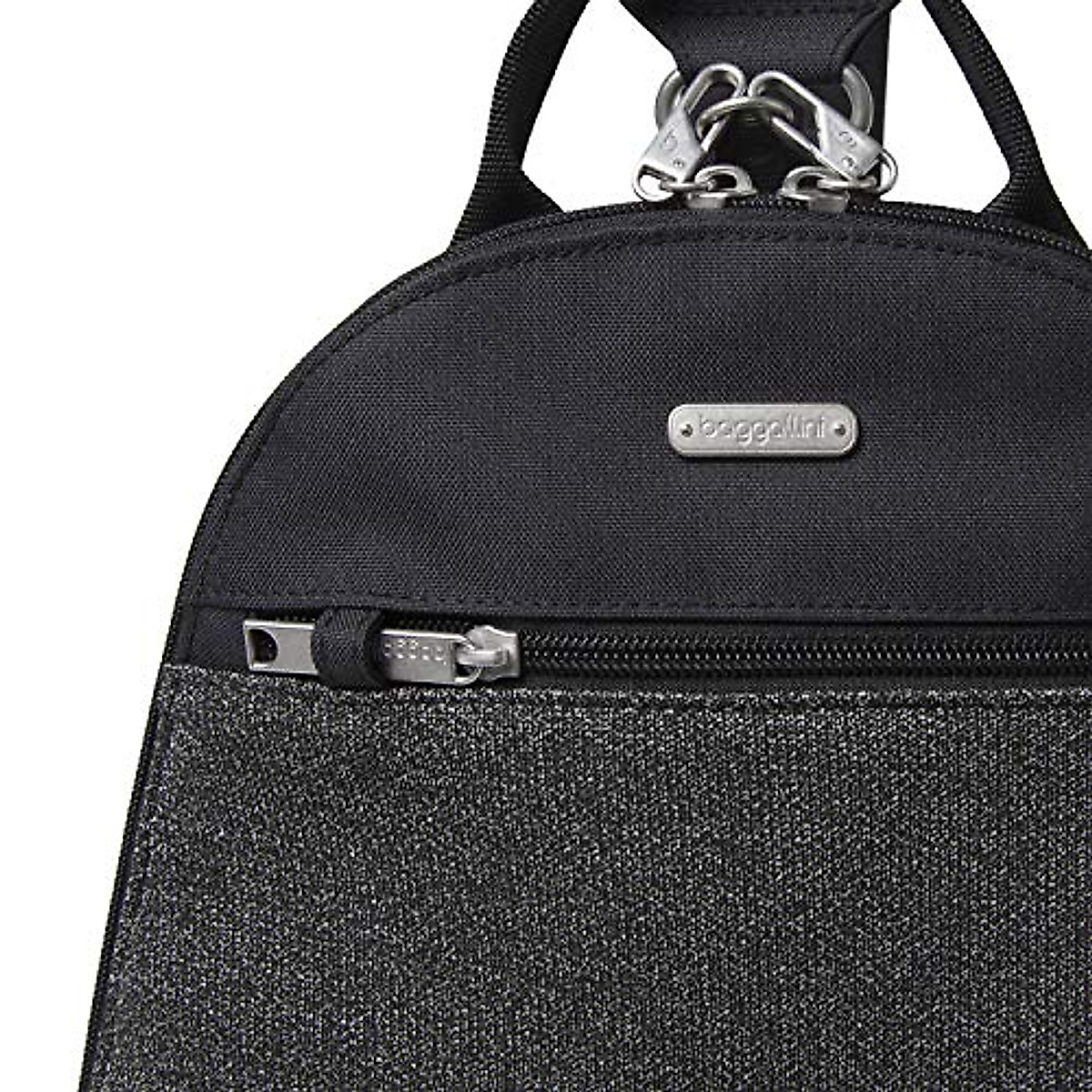 Baggallini Womens Anti Theft Convertible Backpack, Steel Blue Antitheft, One Size US