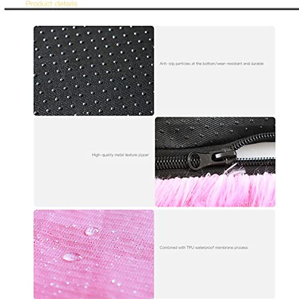 scy Soft Plush Pet Sofa Bed, Square Kennel Fluffy Plush Cat Dog Sofa Mat Dog Mats for Sleeping and Anti Anxiety Plush Soft Fluffy Pet Beds Pet Supplies Pet Nest Cushion (Color : D, Size : 50405cm)