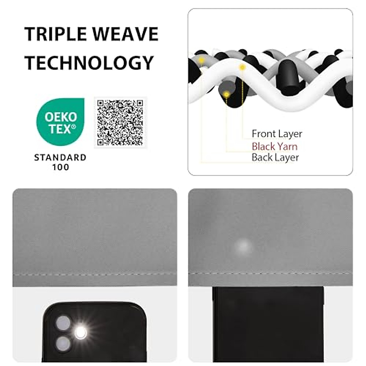 NICETOWN Tie Up Curtain for Kitchen - Roman Shade for Window Thermal Insulated Energy Saving Rod Pocket Short Curtain Panel for Camper RV, Silver Grey, W46 X L63, 1 Piece