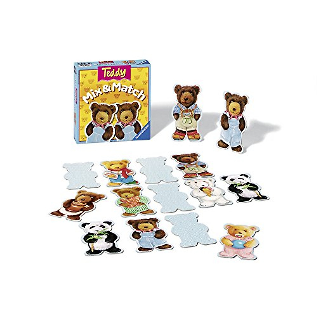 Ravensburger Teddy Mix & Match - Interactive Children's Game | Quick Play | Ideal for Age 2 and Up | Classic Family Fun | Quality Craftsmanship