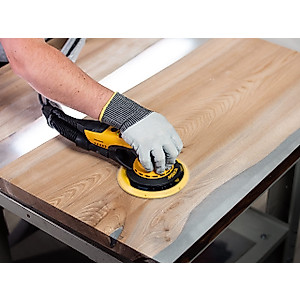 Mirka MID65020CAUS Direct Electric Random Orbital Sander, 6-Inch, Yellow, Black