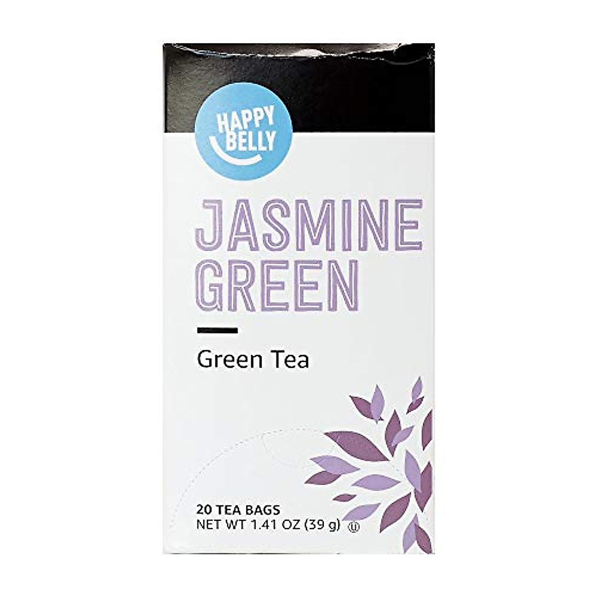 Amazon Brand - Happy Belly Jasmine Green Tea Bags, 20 Count