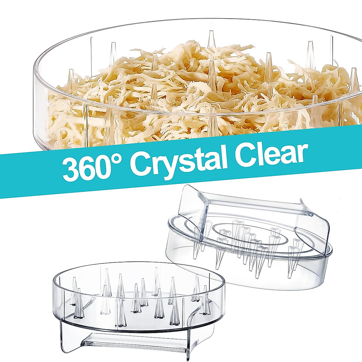 Chicken Shredder - Clear Chicken Shredder Tool Twist, Meat Shredder Tool Twist, Chicken Breast Food Shredded Tool Twist Grinder Machine for Dog and Cat Food Meal Prep