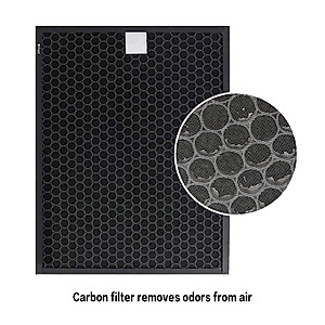 Replacement HEPA Filter Combined with Activated Carbon Compatible with Coway Airmega 400/400S Max 2, 2PCS
