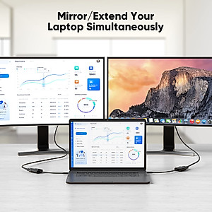 CableCreation USB C to Dual Link DVI Active Adapter, USB Type C to DVI-I Adapter 2560 x 1600 Resolution USB-C to DVI Signal Fomat Converter