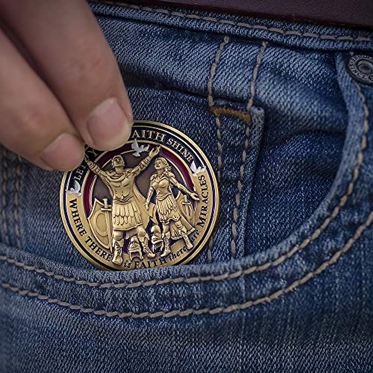 Faith (Armor of God) Challenge Coin · Faith in God Challenge Coin