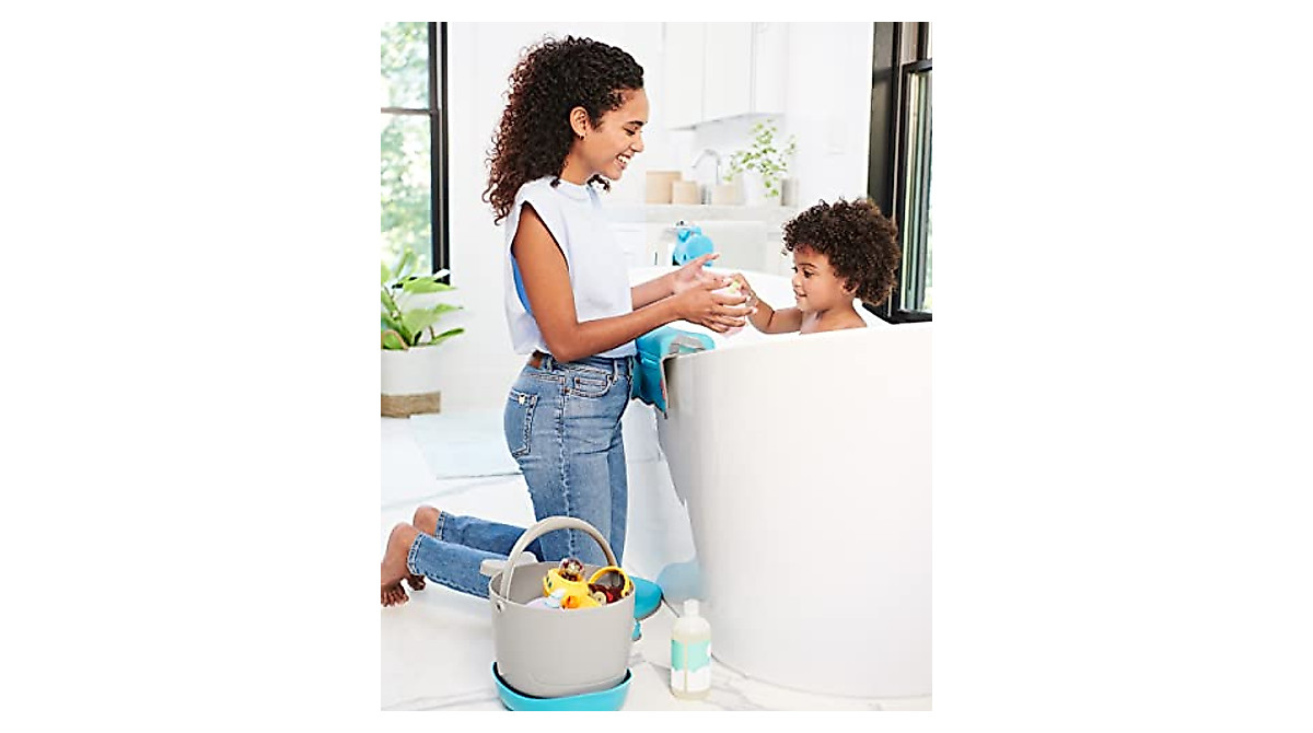 Skip Hop Moby Stowaway Bucket - Fun Bath Toy Storage