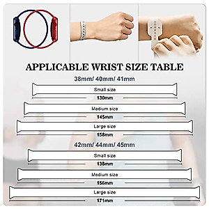 Solo Loop Strap Compatible with Apple Watch Band 38mm 40mm 41mm, Sport Elastics Silicone Apple Watch Bands Women Men, Replacement Wristband for iWatch Series 8 7 6 5 4 3 2 1 SE (Starlight 38S)