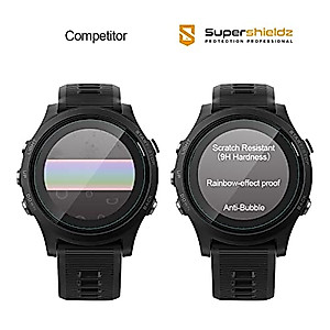 Supershieldz (3 Pack) Designed for Samsung Galaxy Watch 5 (44mm) / Galaxy Watch 4 (44mm) Tempered Glass Screen Protector, Anti Scratch, Bubble Free