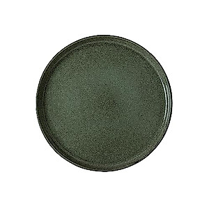 Dutch Rose Amsterdam Serenity 16 Piece Dinnerware Set, Full Sized Plates, Dinner Plates, Bowls, Coffee Mugs, Dinner Service for Four Giftset, Green