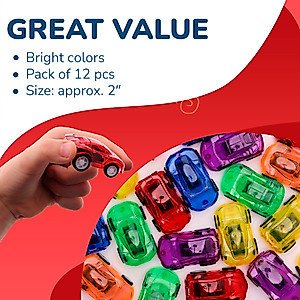 Race Cars Toys - Pull Back Cars for Toddlers - Mini Race Car Party Favors, Classroom Prizes - Bulk Toys - Toys for Vending Machines - 12 pcs - Easter Basket Stuffers