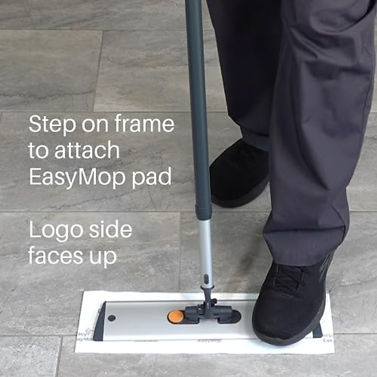 TASKI D1232213 EasyMop Single Use Microfiber Mop Pads, Disposable Cloth Pads, 16-inches (40cm) x 5-inches Wide (12.5cm), 500-Pack