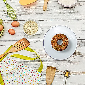 Hemoton 8 Pcs Vintage Enamel Plate Fruit Plate Enamel Fruit Platter Vintage Salad Plate Enamel Washing Platter Vintage Enamel Trays Enamelware Serving Platter ( 14cm/ 5.5inch )