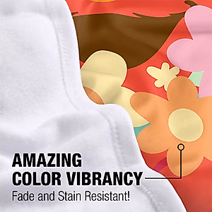 LOGOVISION Sesame Street Lightweight Baby Blanket, 30&quot;X40&quot;, Flowers for You Unisex for Infants Girls &amp; Boys