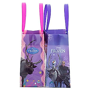 Disney Frozen Elegant and Premium Quality Party Favor Reusable Goodie Small Gift Bags 12 (12 Bags)