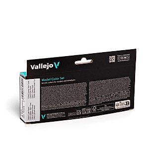 Vallejo Face/Skin Colors Paint Set, 8-Colors, 17ml