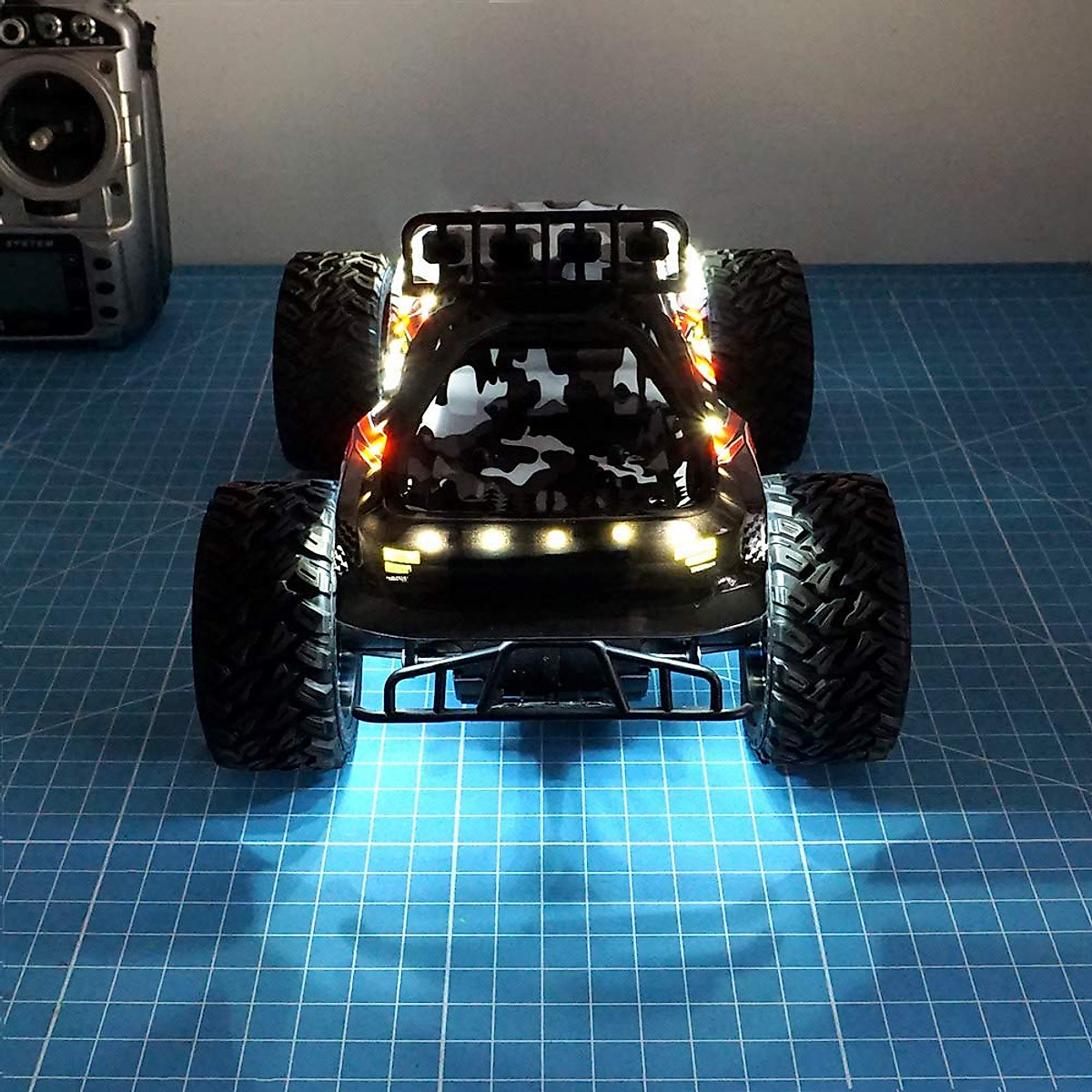 elechawk LED Light Strip for RC Fixed Wing Airplane Flying Wing Plane AR Wing Drone Model Car Truck (White)