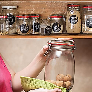 12 Pieces Rubber Seals for Glass Jars, Airtight Silicone Mason Jar Gaskets, Leakproof Silicone Replacement Gaskets for Storage Jars, Elastic and Fits Most Sizes (Red)