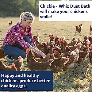 Chickie Whiz Dust Bath 5.5lb, Chicken Dust Bath, Dust Bath for Chickens for Healthy Chicken, Poultry Dust, Chicken Bath, Dust for Chickens, Chicken Coop Accessories, by Billy Buckskin Co.