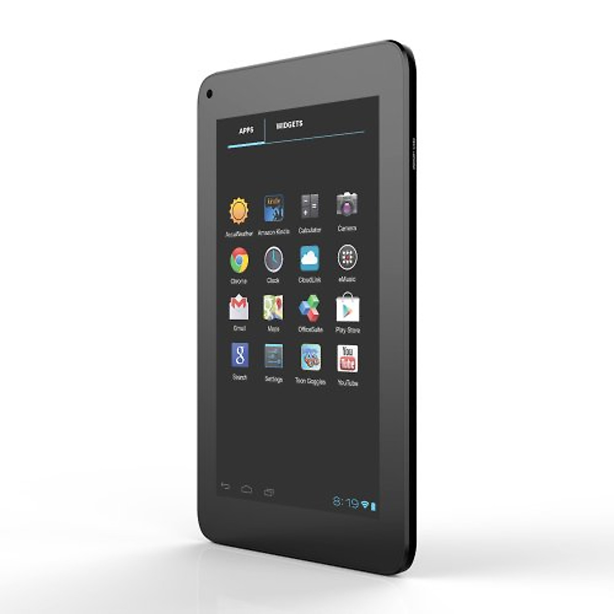 Coby 7-Inch Android 4.0 8 GB Internet Tablet 16:9 Capacitive Multi-Touch Widescreen with Built-in Camera, Black MID7065-8