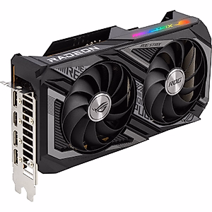 ASUS ROG Strix AMD Radeon RX 6600 XT OC Edition Gaming Graphics Card (AMD RDNA 2, PCIe 4.0, 8GB GDDR6, HDMI 2.1, DisplayPort 1.4a, Axial-tech Fan Design, Super Alloy Power II, GPU Tweak II)