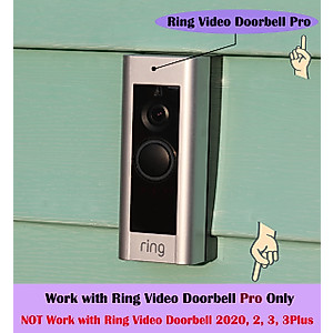 Vinyl Siding Mount Compatible with Ring Video Doorbell Pro, [Only for Pro Version] (4" Standard Vinyl Siding Only,Not for Dutchlap Siding)