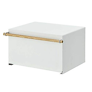 Yamazaki Home Tower bread boxes, One Size, White